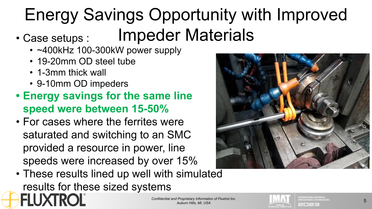 IMAT 23 Soft Magnetic Composite Impeder Geometry Optimization | Fluxtrol